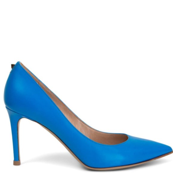 Valentino | Shoes | Valentino Rockstud 85 Pointed Toe Pump Electric ...